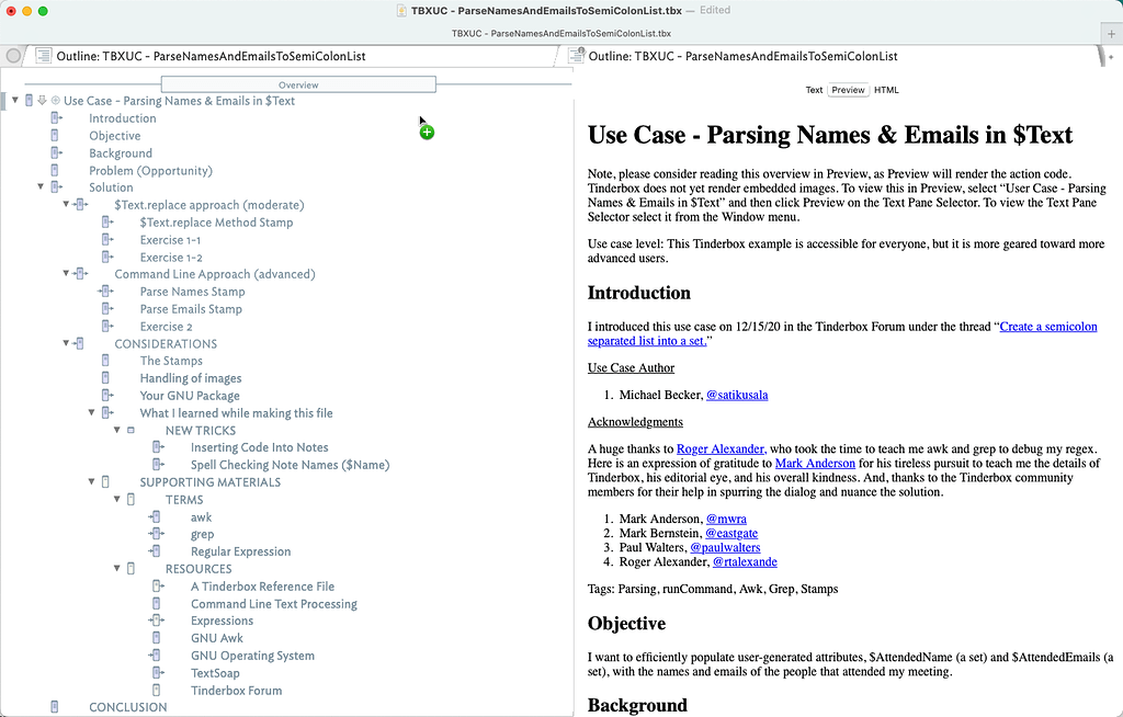 Use Case Managing Meeting Notes Parsing Names And Emails From Text To Attributes Using Replace