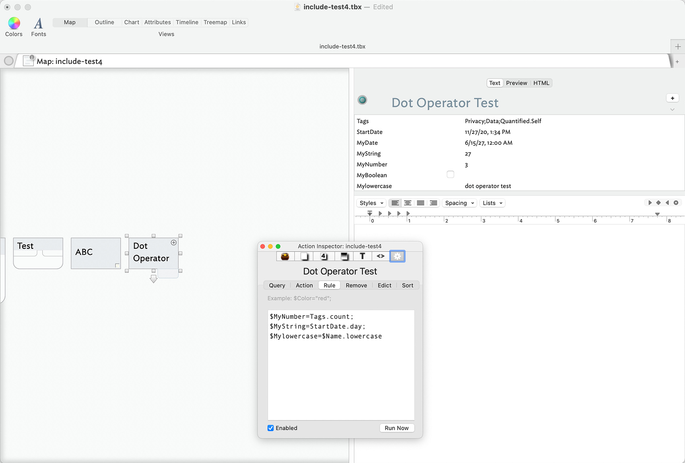 Coding & Syntax tutorial - Agents, Actions and Automation - Tinderbox Forum