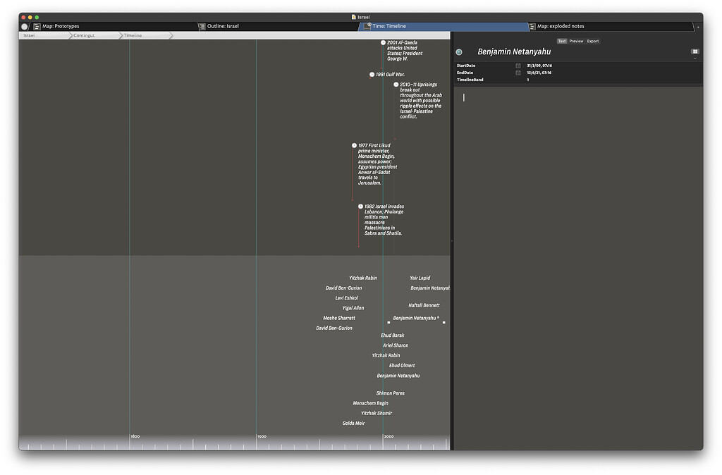 Left edges and duration bars not showing up in timeline band - Q & A - getting started with ...